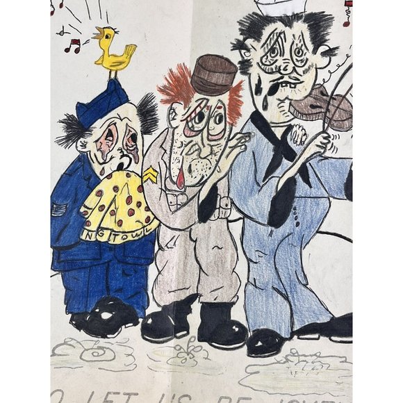 Homemade | Other | 94s Usaf Funny Satire Nato Wwii Era Christmas Card ...